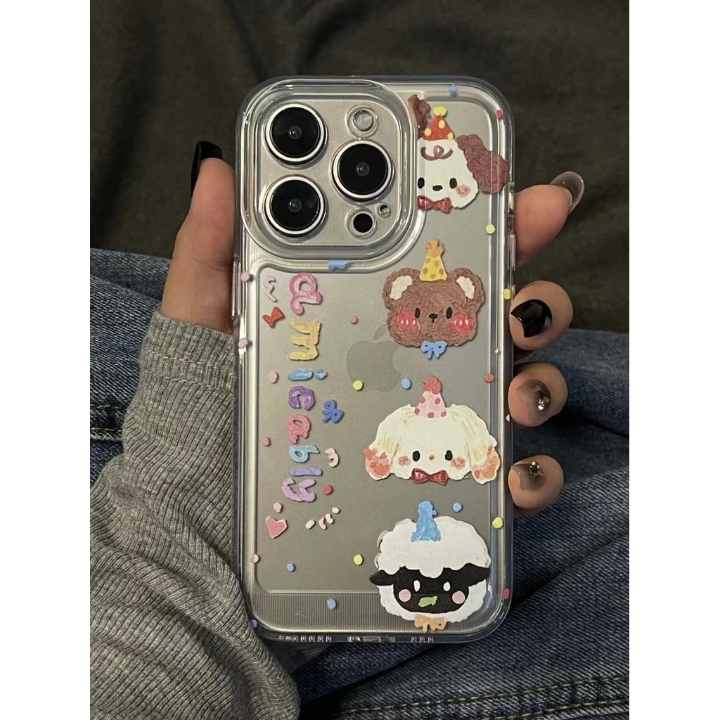 Jual Partai Hewan transparan soft case hp Iphone 16 Pro max 16 Plus 15 ...