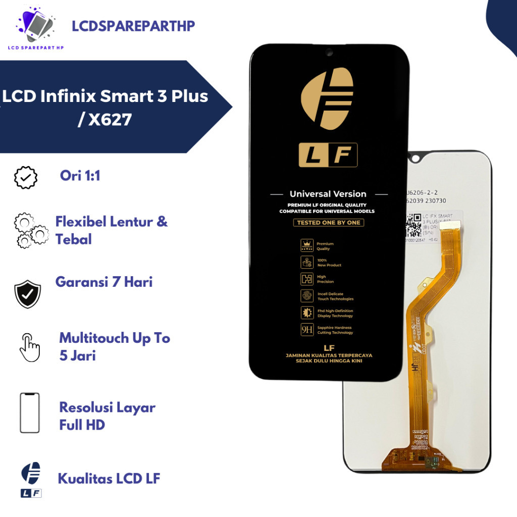 Jual LCD INFINIX SMART 3 PLUS / X627 FULLSET TOUCHSCREEN | Shopee Indonesia