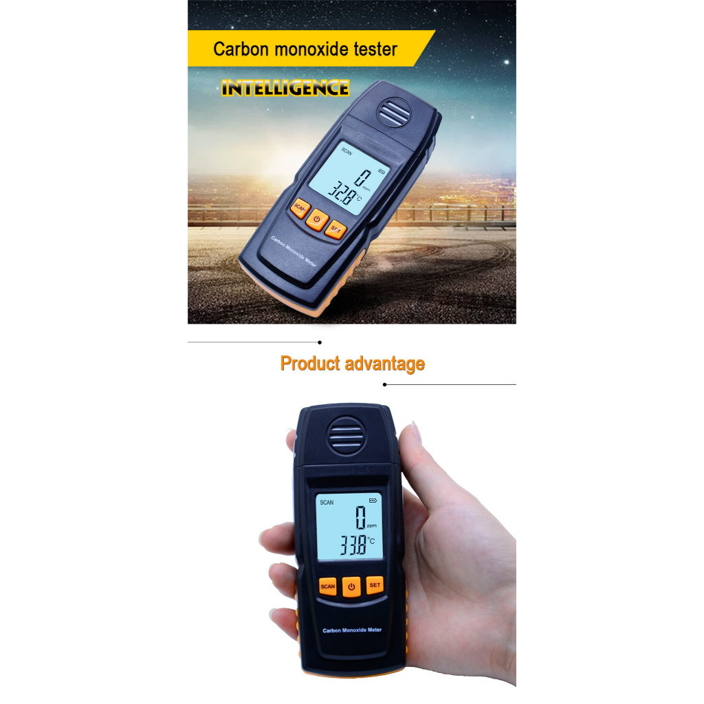 Jual Carbon Monoxide Gas CO Detector Benetech GM8805 Karbon Monoksida ...