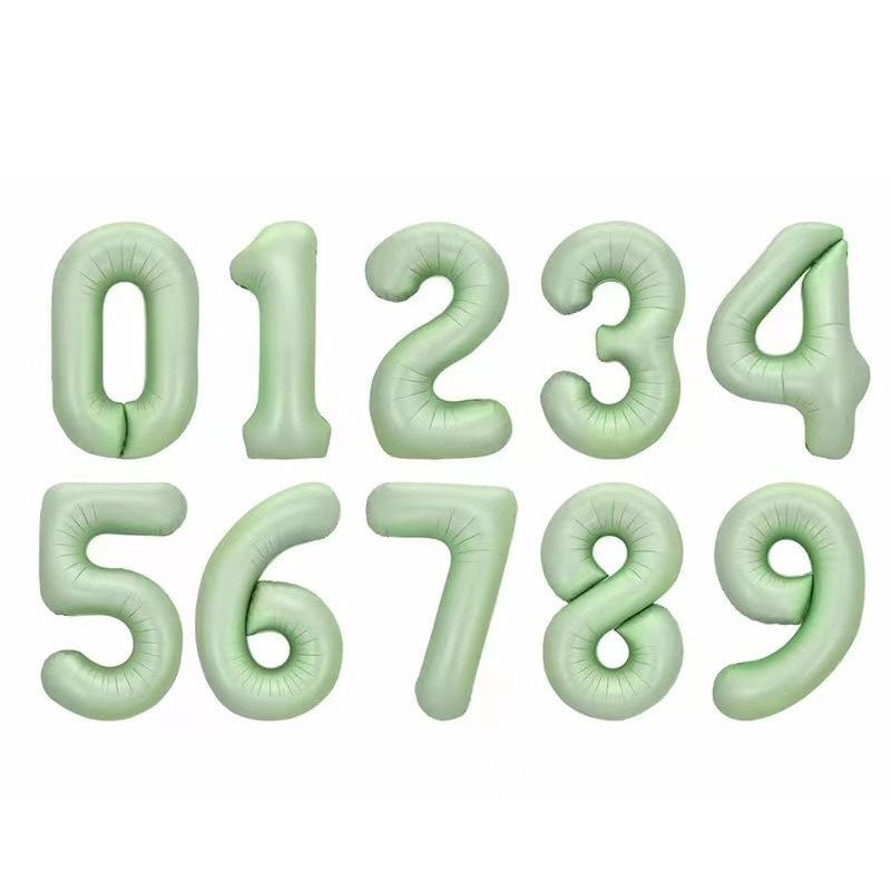 Jual BALON FOIL VARIASI ANGKA 32 INCH (80 CM)BALOON FOIL GOLD/ HIJAU ...