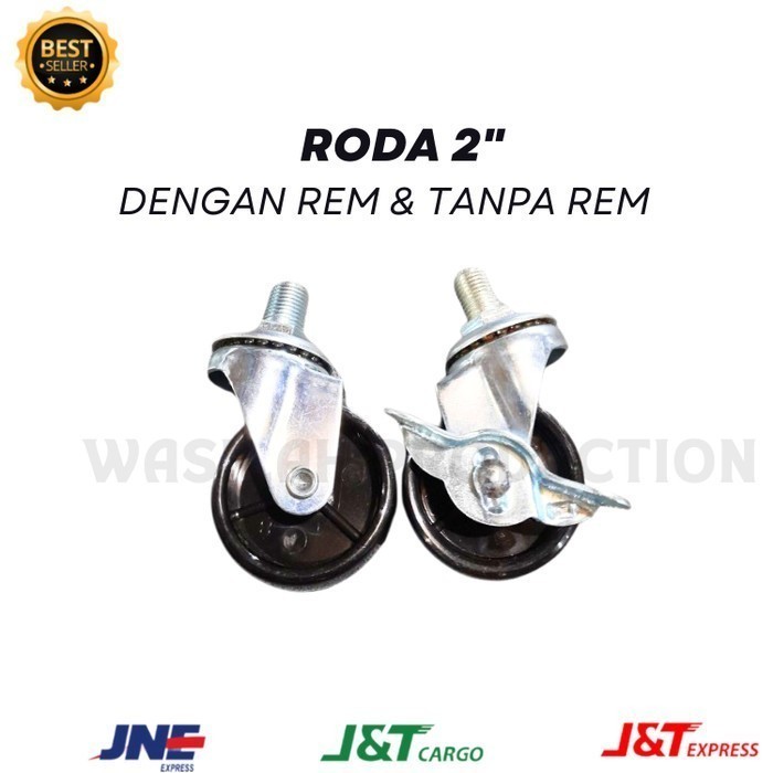 Jual RODA PLASTIK 2" 4" 5" UNTUK TROLI/BED/TIANG INFUS/BRANKAR - RODA 2 ...