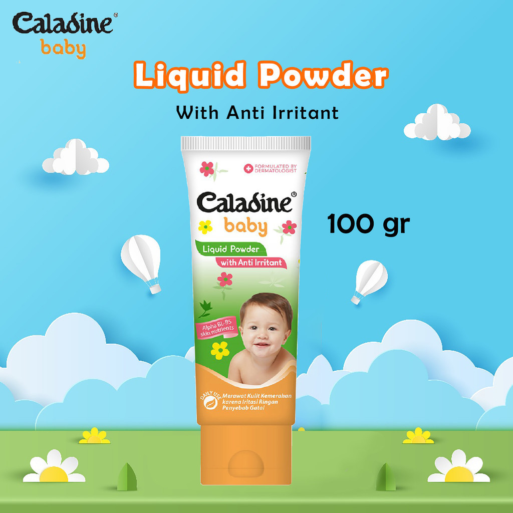 Jual Caladine Baby Liquid Powder With Anti Irritant 100gr Bedak Bayi ...