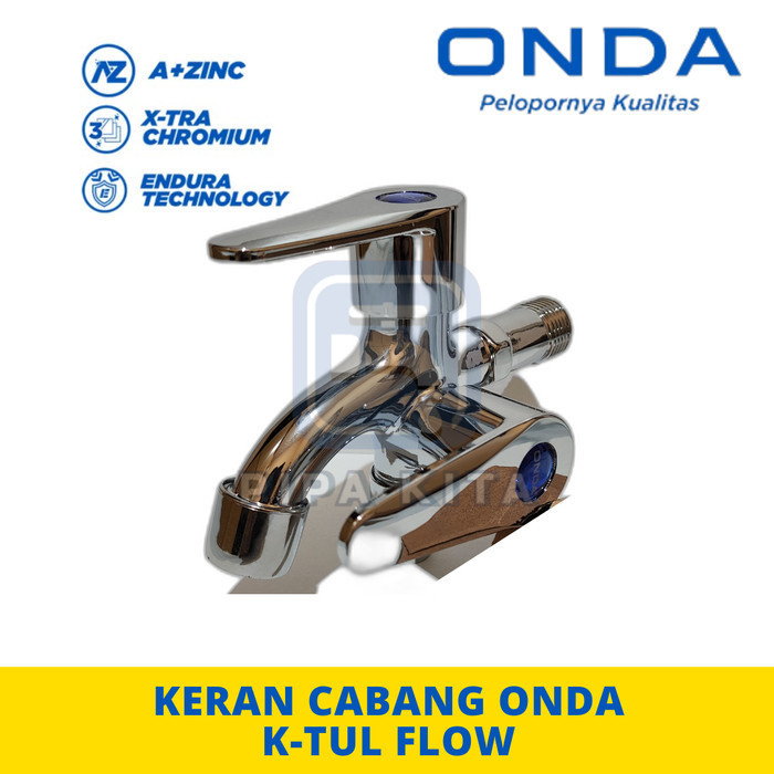 Jual Keran Cabang Onda K Tul Flow 1/2 Inch Kran Air Double Tembok Hand ...