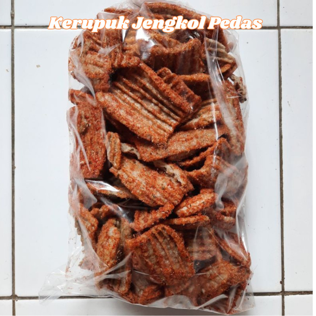 Jual krupuk jengkol pedas daun jeruk kerupuk jengkol pedas daun jeruk ...