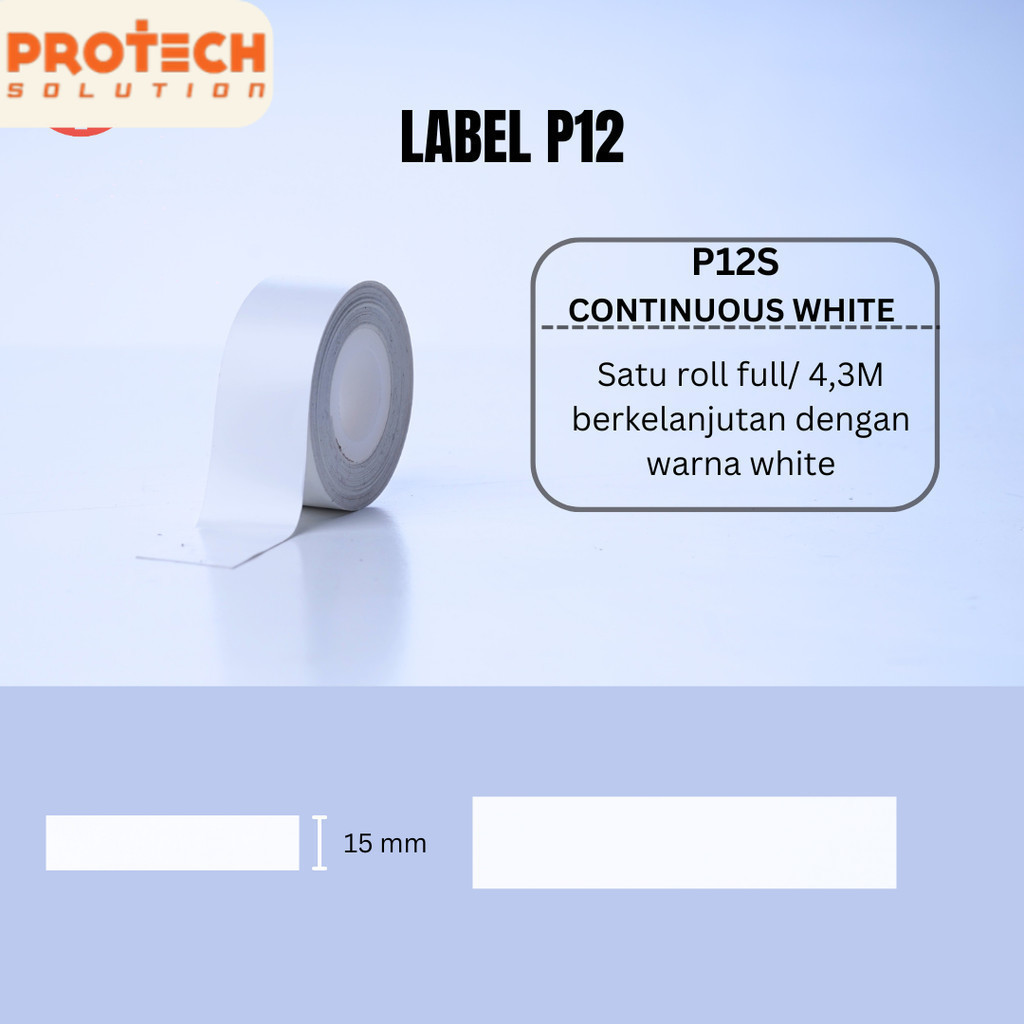 Jual Sticker Label Thermal Marklife Printer P12/P50S Continous Label ...