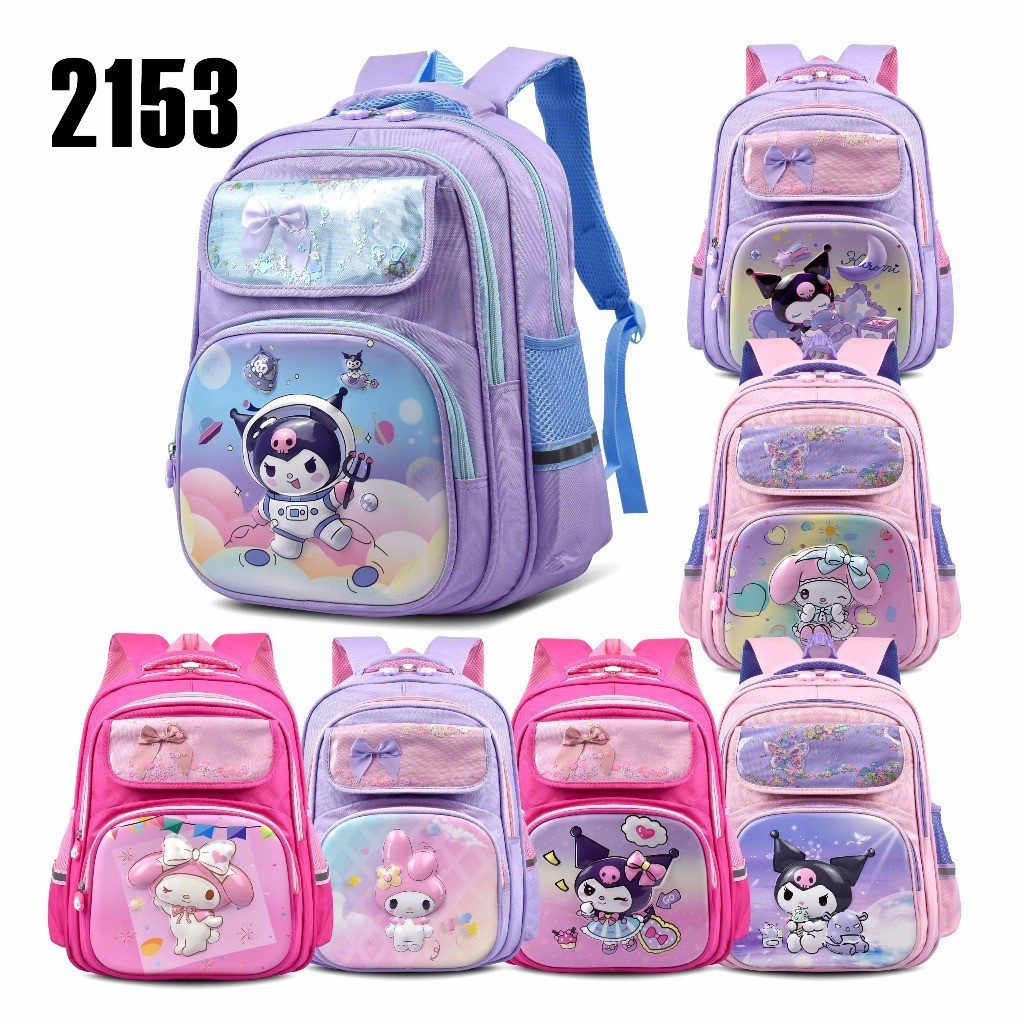 Jual Tas Cartoon 2153 Tas Ransel Anak Perempuan Tas Anak Sekolah Motif Kuromi & Melody | Shopee ...