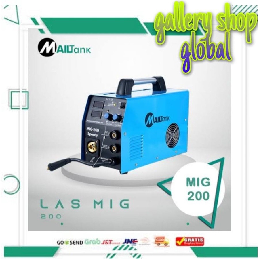 Jual Mesin Las Co 2 CO2 MIG 200 Ampere TANPA GAS MAILTANK 3 IN 1 SH 156 | Shopee Indonesia