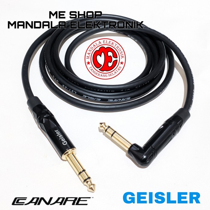 Jual Kabel jack trs 6,5mm lurus to trs 6,5mm L geisler original 50cm-10M - 50cm | Shopee Indonesia