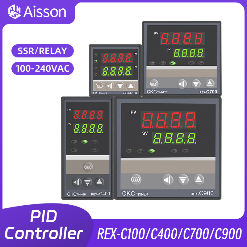Jual REX-C100 PID Temperature Controller Digital Display Thermostat SSR Relay Output REX C400 ...
