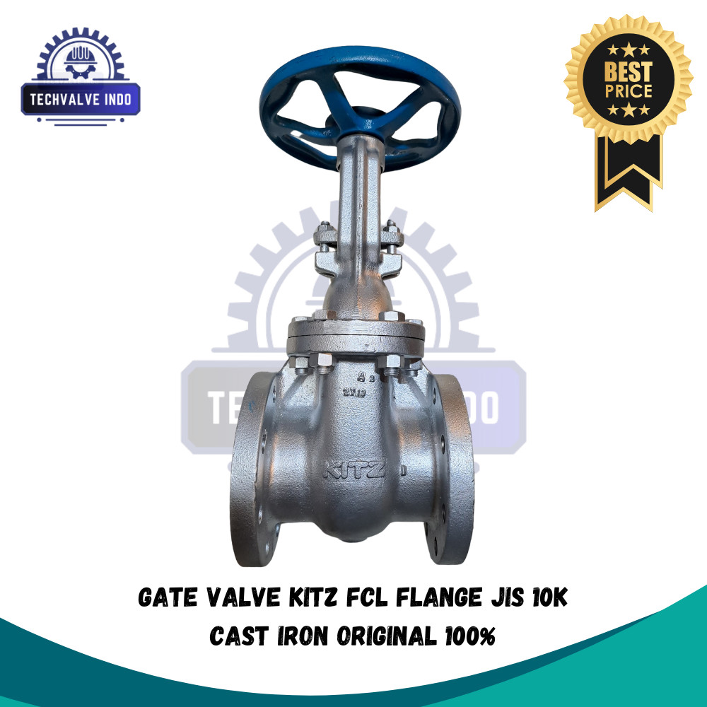 Jual GATE VALVE FCL KITZ 1 1/2" INCH JIS 10K CAST IRON ORIGINAL | Shopee Indonesia