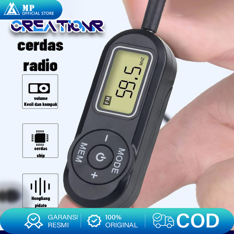 Jual HRD-727 Portable FM Radio Receiver LCD Display DSP Pemutar Radio ...