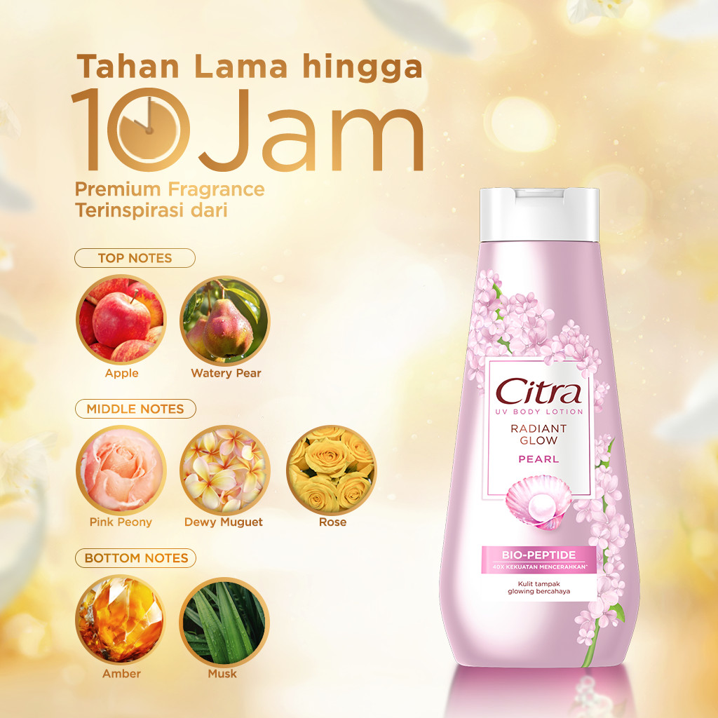 Jual MFI- Citra UV Body Lotion Radiant Glow Pearl Bio-Peptide | Netto ...