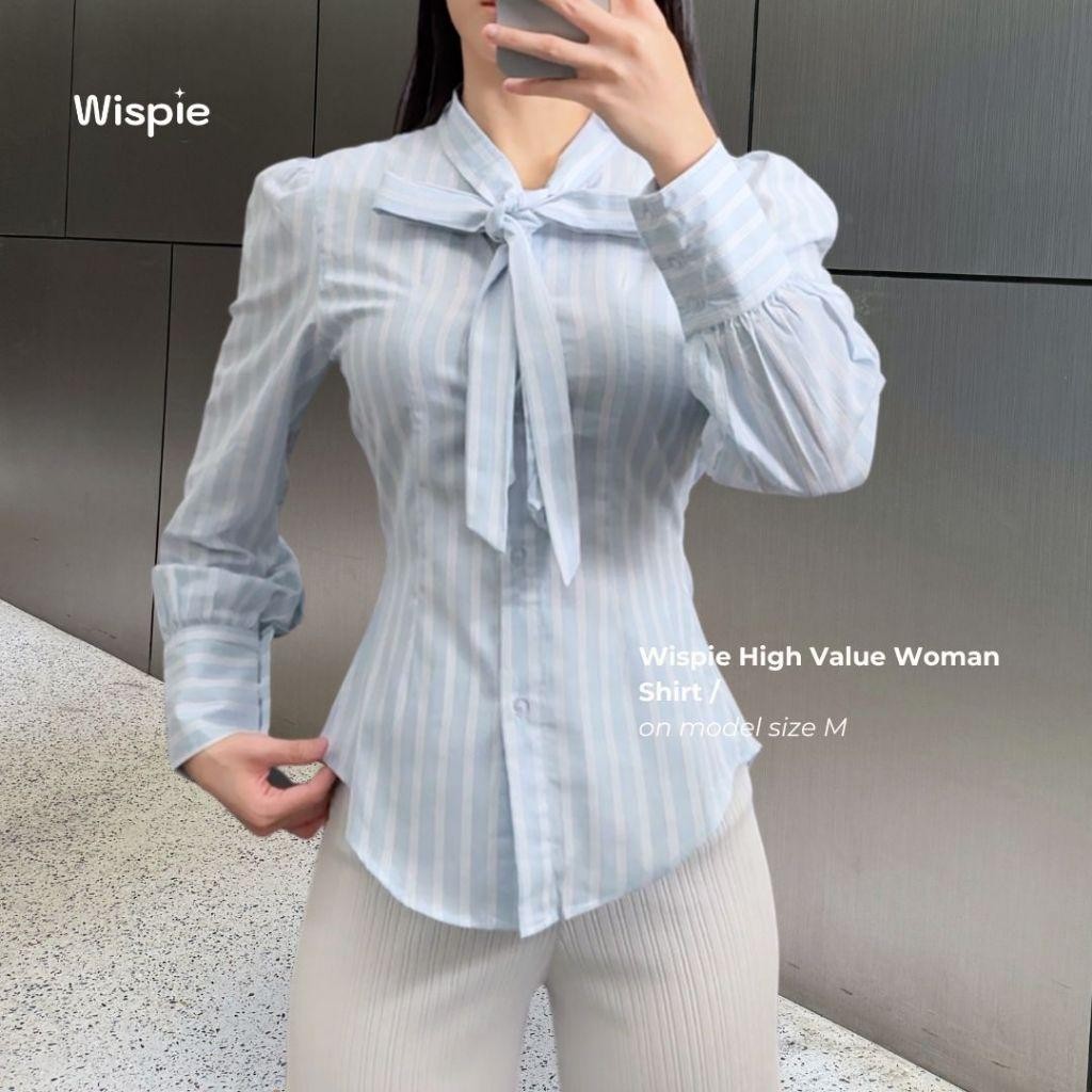 Jual Wispie High Value Women Shirt | Kemeja Blus Wanita Fitted Shirt ...