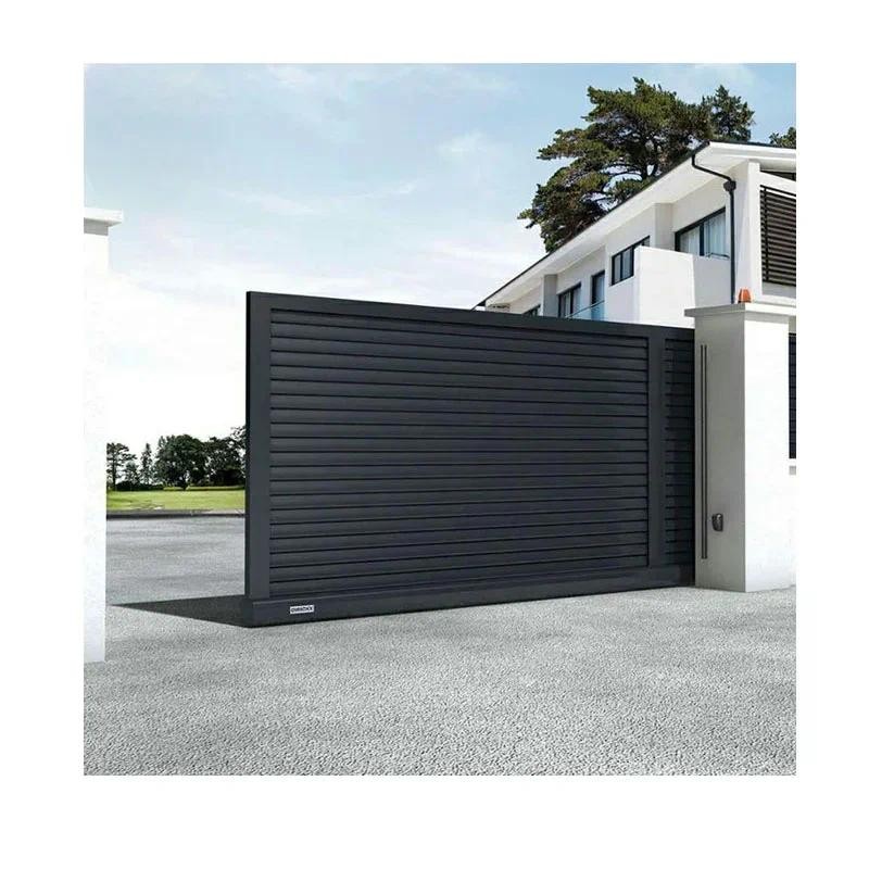 Jual Modern House Outdoor Main Gate Design Metal Automatic Electric ...