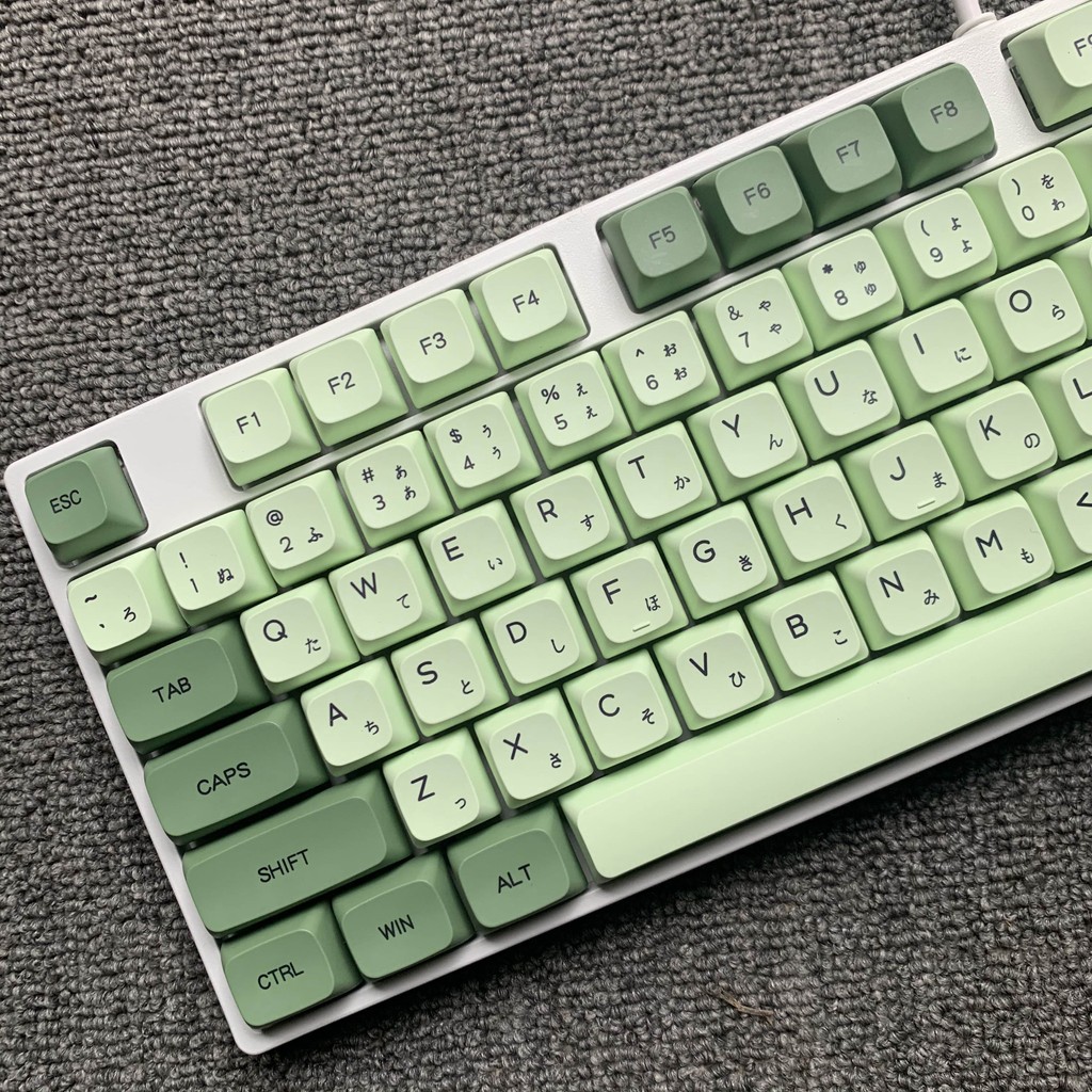 Jual 124 Keys Matcha Green Keycaps XDA Profile PBT Keycap For MX Switch ...