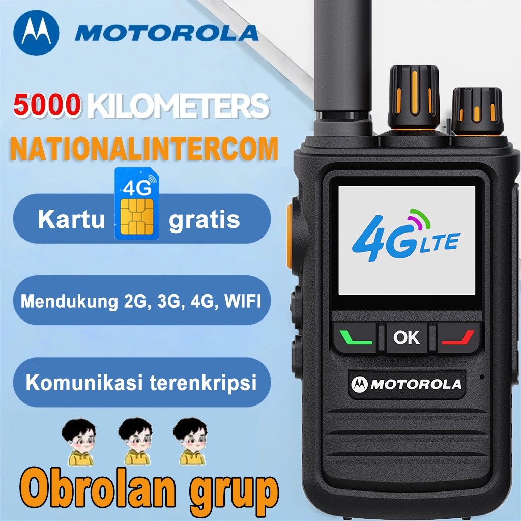 Jual Motorola interkom nasional walkie-talkie [SIM gratis] 5000 ...