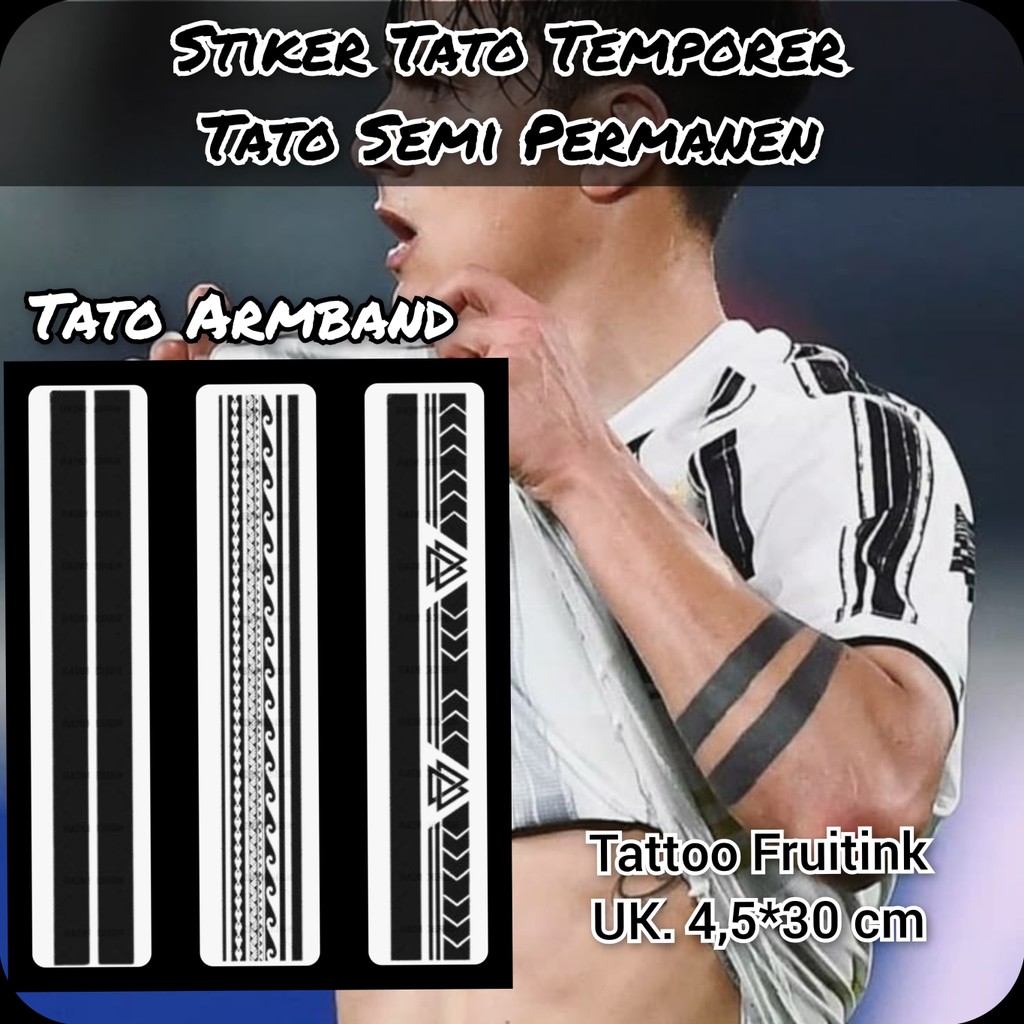 Jual TattooPop - Stiker Tato Temporer Motif ABM - Tato Temporer Lingkar ...