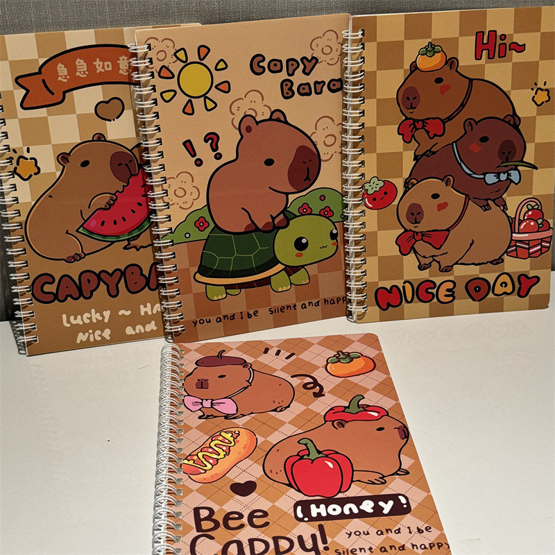 Jual Cute Capybara A5 Coil Notebook Exercise Book Notepad Diary School ...