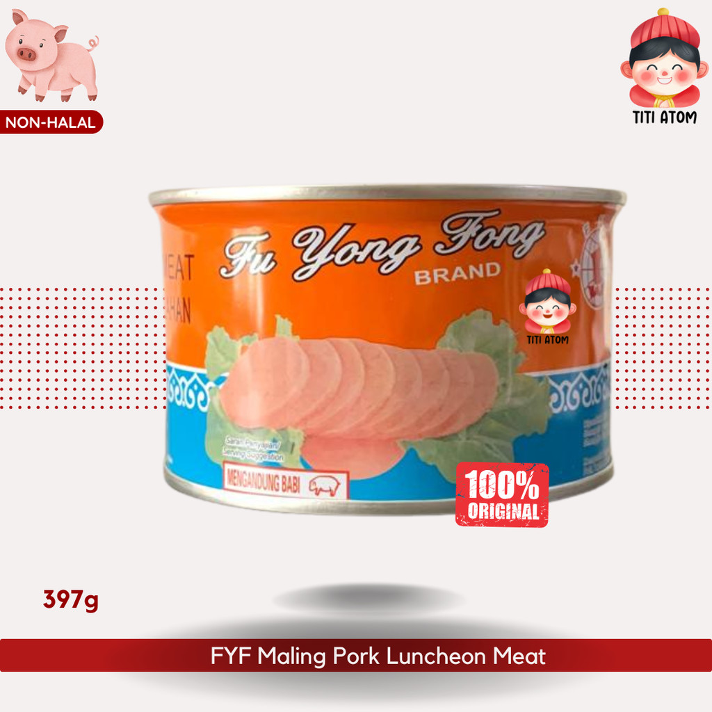Jual FYF Maling Ham Babi Pork Luncheon Meat 397g | Shopee Indonesia