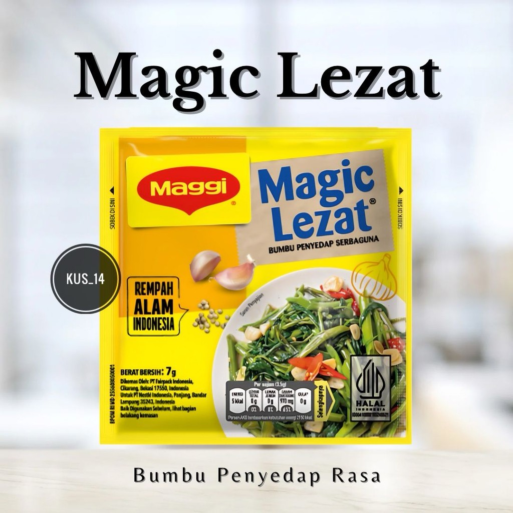 Jual MAGGI MAGIC LEZAT 7gr / Penyedap Serbaguna | Shopee Indonesia