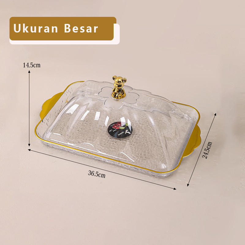 Jual Tempat roti/kue kotak roti aesthetic tempat saji dengan Tutup ...