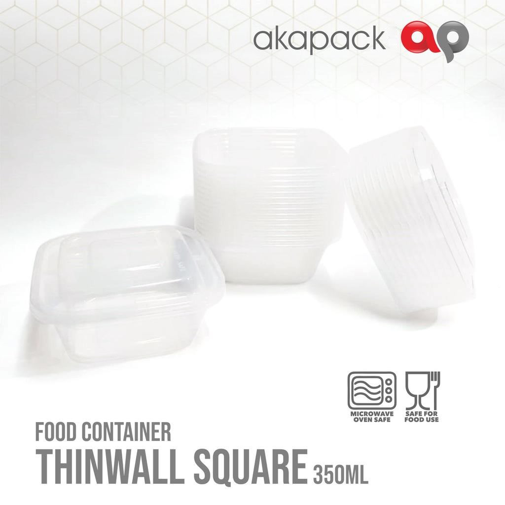 Jual FOOD CONTAINER 350ML SQUARE ISI 50 pcs | Shopee Indonesia