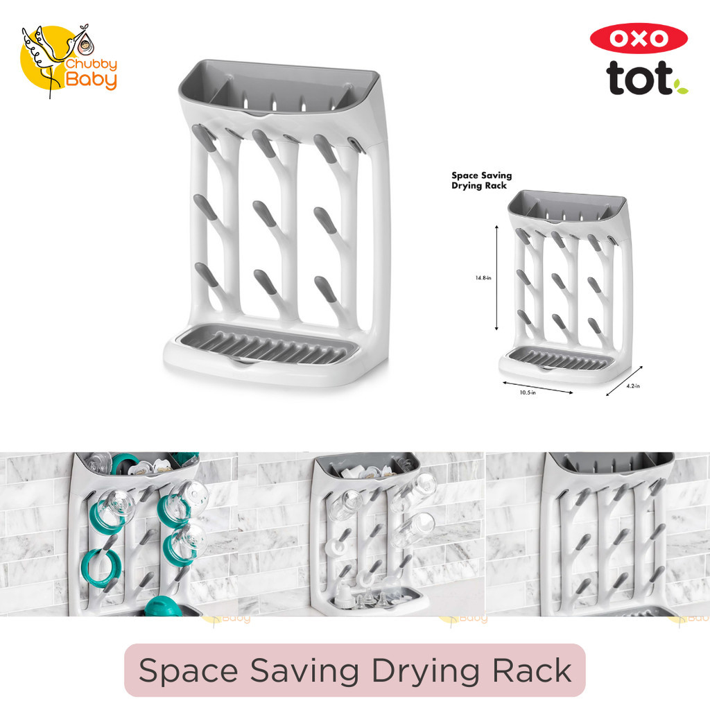 Jual OXO Tot Space Saving Drying Rack | Rak Penyimpanan Botol Bayi ...