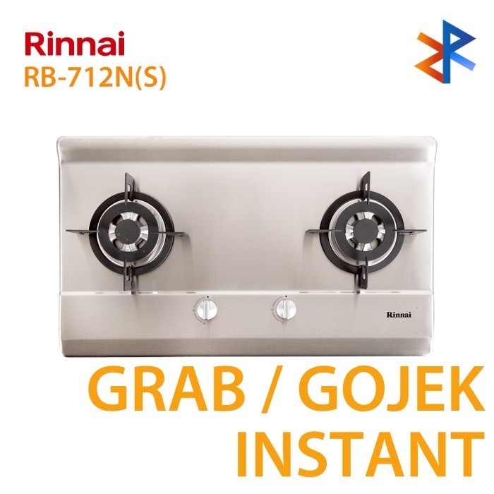 Jual Rinnai Kompor Tanam RB-712N (S) Stainless RB 712 N 2 tungku 70cm | Shopee Indonesia