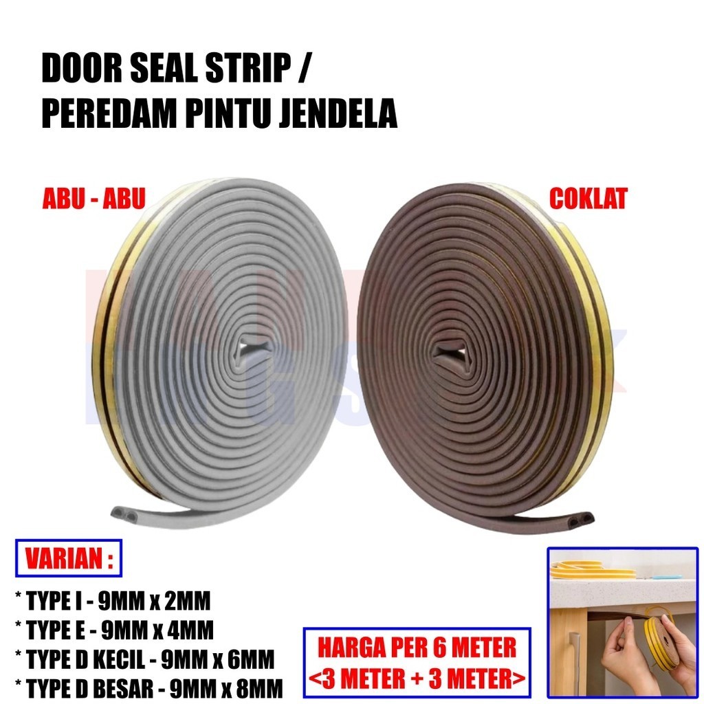Jual Door Seal List Peredam Kedap Suara Karet Pintu Kayu Almunium Door ...