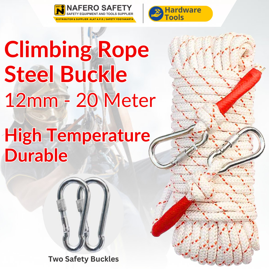 Jual Tali Paracord Panjat Tebing Climbing Rope Ukuran 12mm 20m Tahan ...