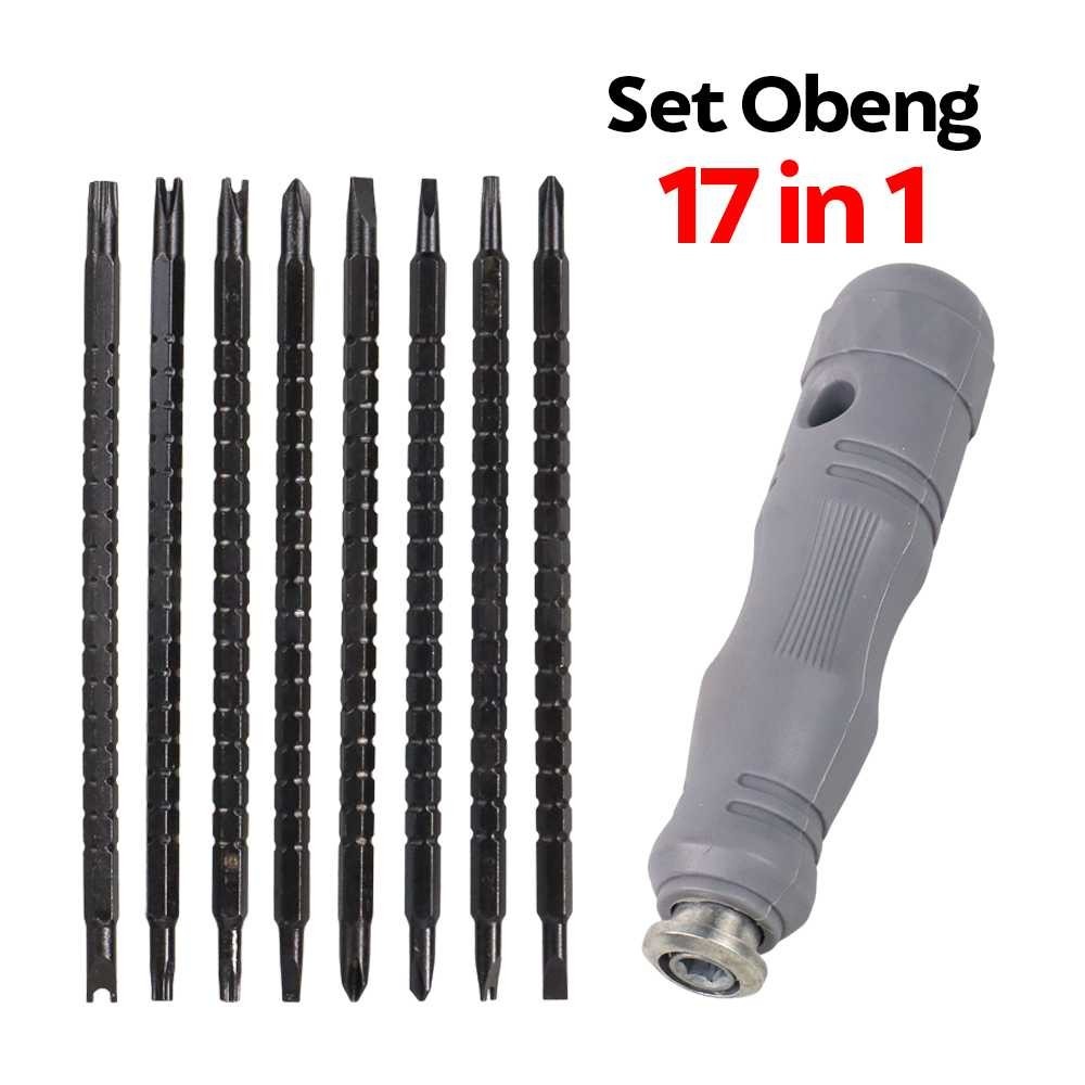 Jual Obeng Set Multifunsi Chrome Vanadium Steel Set Screwdriver 17 in 1 ...