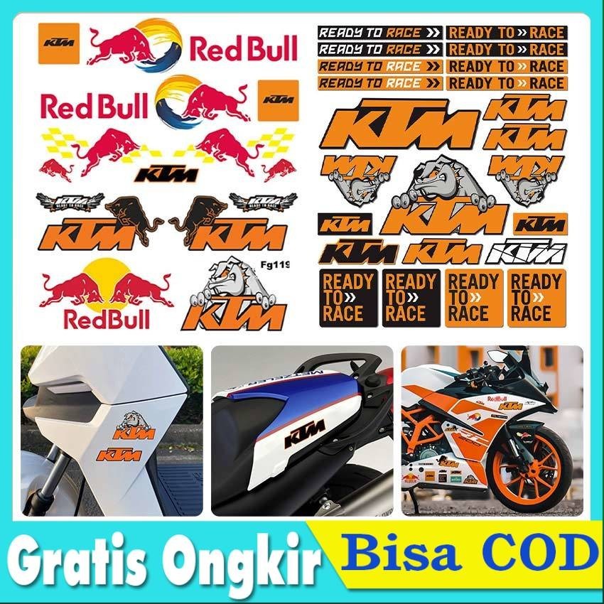 Jual Stiker Print Cut KTM Stiker Printing Laminasi Glossy Tahan Air ...