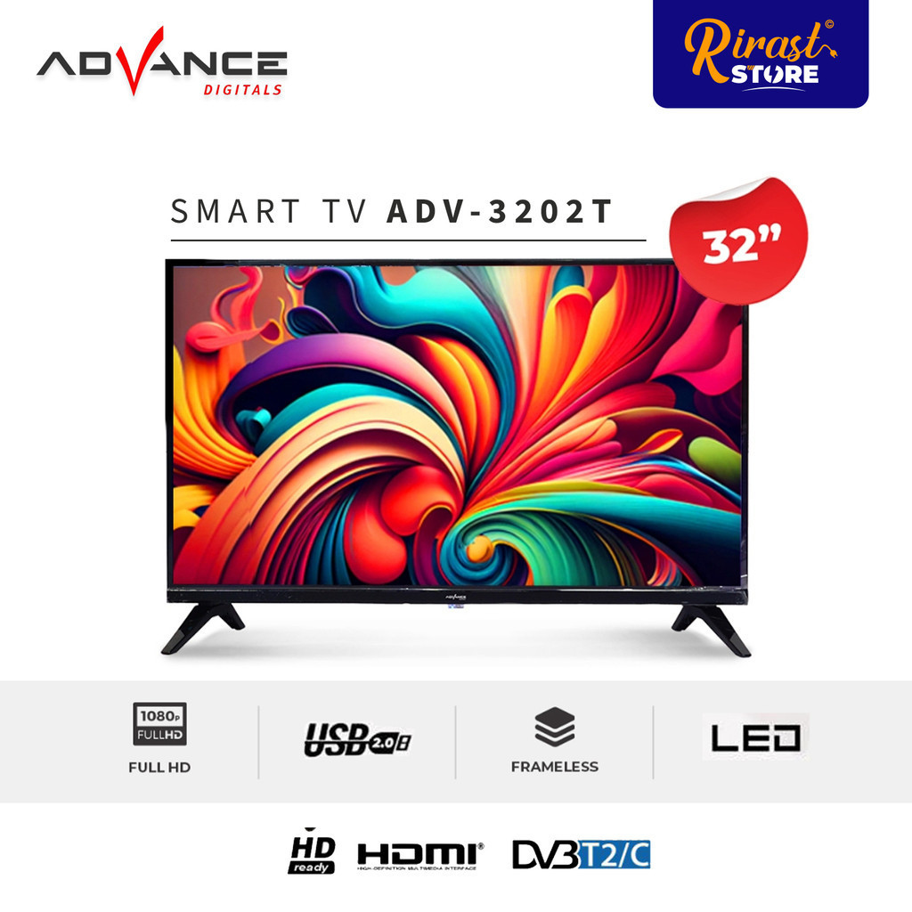 Jual RIRAST- ADVANCE SMART TV DIGITAL ADV-3202 T 32 INCH | Shopee Indonesia