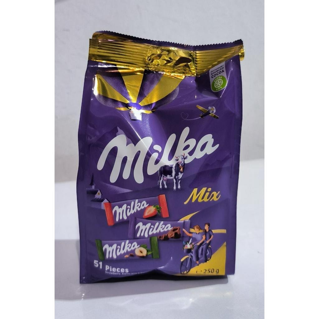 Jual MILKA Mix Naps Chocolate Bag 250gram asal Eropa | Shopee Indonesia