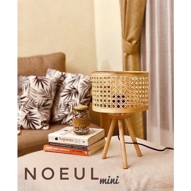 Jual NOEUL mini table lamp | lampu meja rotan | lampu tidur aestetik ...