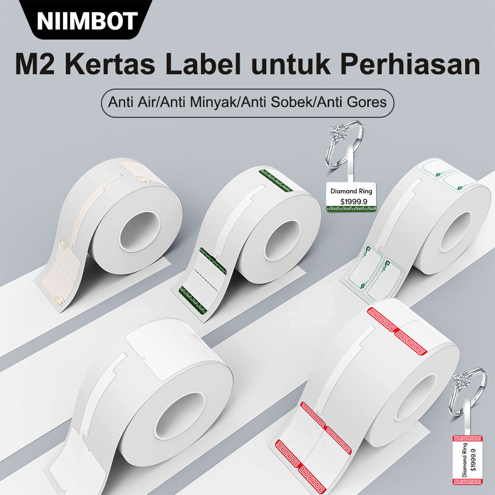 Jual NIIMBOT M2 Label Stiker Harga Perhiasan, Label Gelang Batu Permata ...