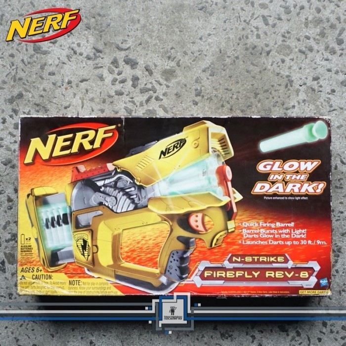 Jual Nerf N-Strike Firefly Rev-8 Blaster Nstrike Rev8 with Light Glow ...