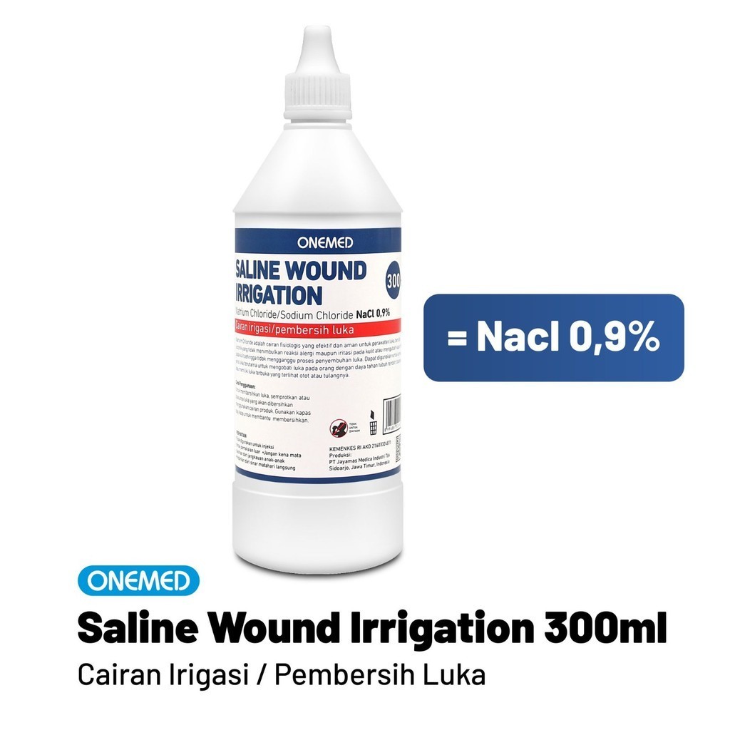Jual ONEMED Saline Wound Irrigation Semprot 300 Ml (NaCl 0.9%) - Cuci Luka | Shopee Indonesia