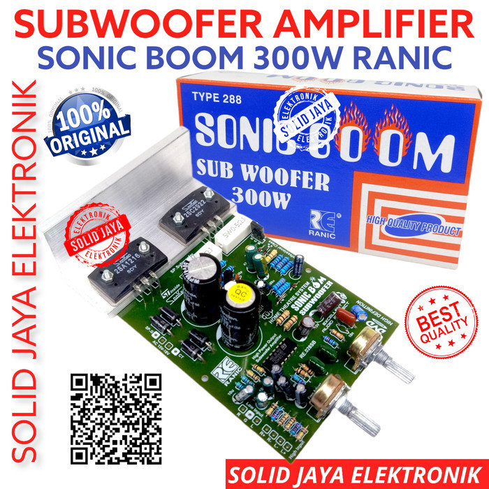Jual KIT POWER SUBWOOFER SONIC BOOM 300W SUB 300 WATT W PLUS PSU RANIC ...