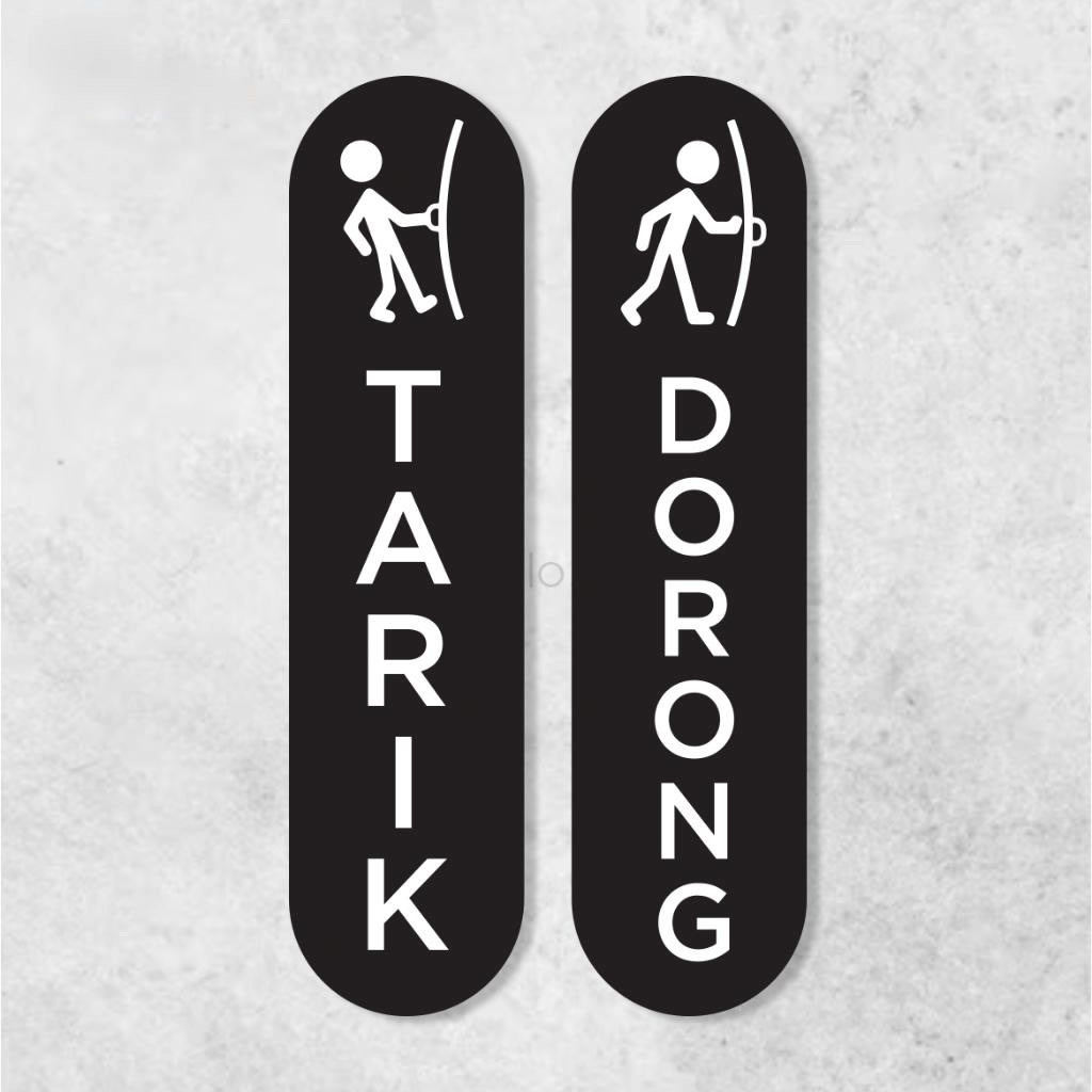 Jual Akrilik Tarik Dorong | Sign Akrilik Tarik Dorong Pintu | Papan ...