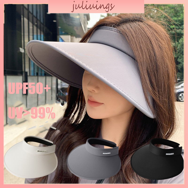 Jual Topi Pantai Wanita Pelindung Panas Topi Visor Lipat Original Dan Termurah Top Visor Hat ...