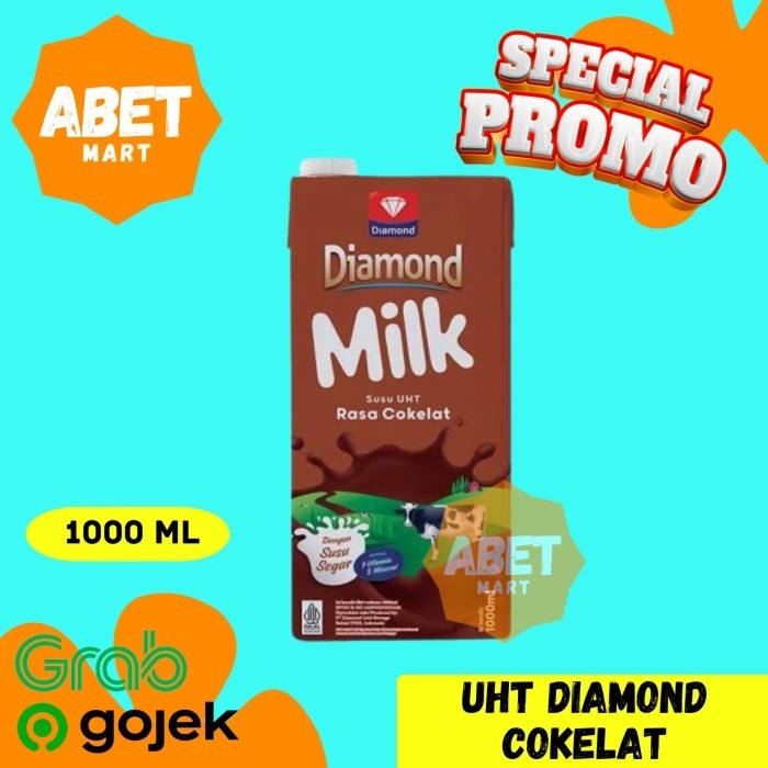 Jual Diamond Susu UHT Rasa Cokelat Kemasan 1L - 1 Liter Chocolate ...