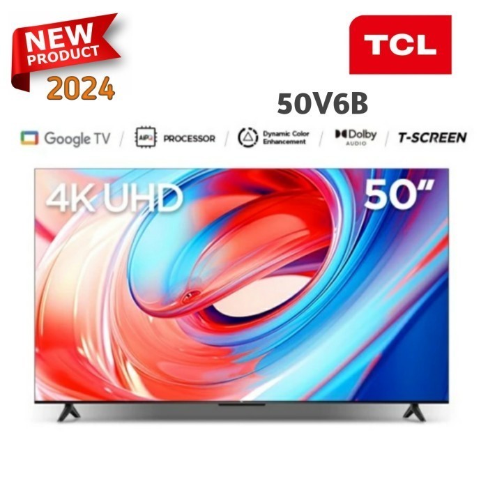 Jual TCL 50V6B UHD 4K Google tv 50 inch V6B 2024 series | Shopee Indonesia