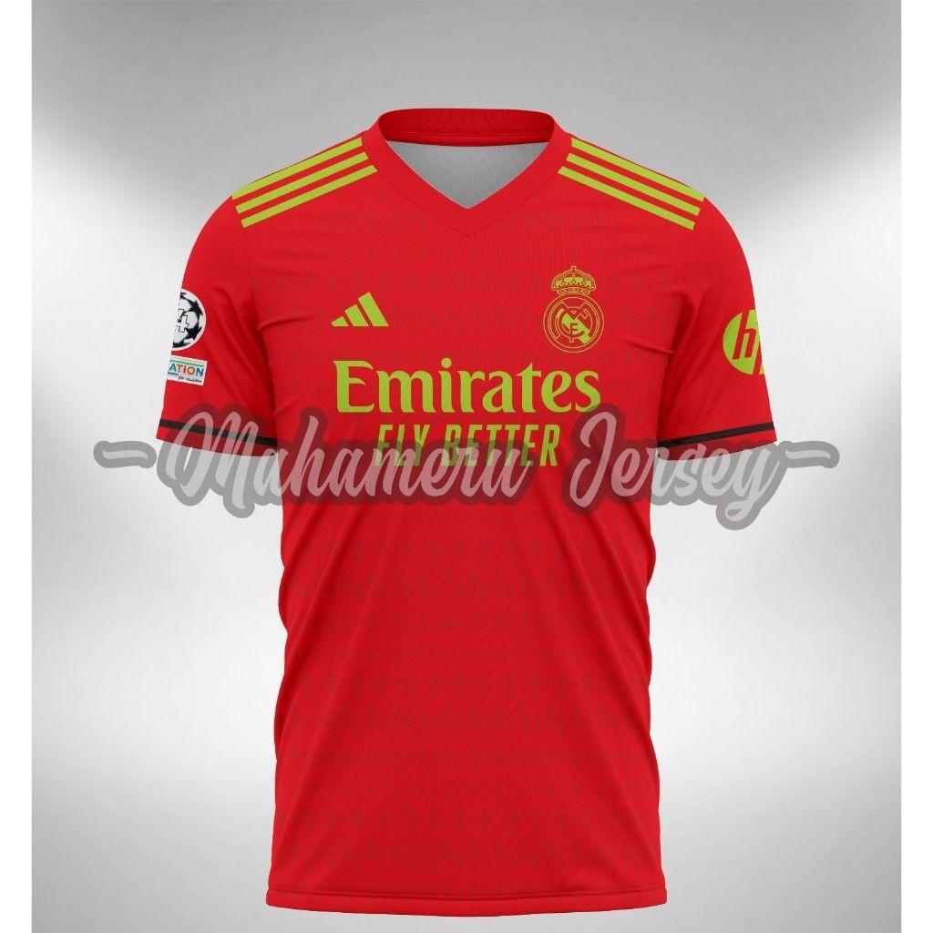 Jual Jersey Madrid GK 2024 Merah UCL | Shopee Indonesia