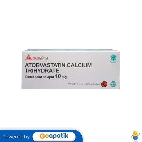 Jual Atorvastatin Calcium Trihydrate Ogb Dexa Medica 10 Mg Box 100 ...