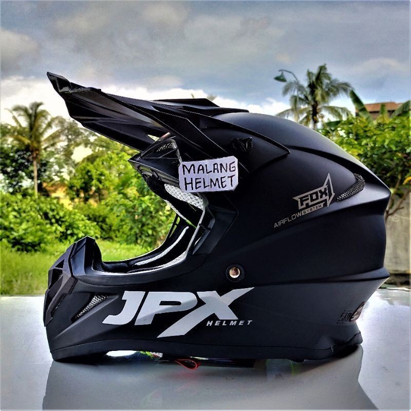 Jual Helm Cross JPX Solid Black Doff Ongkir Termurah 2kg PRODUK ...
