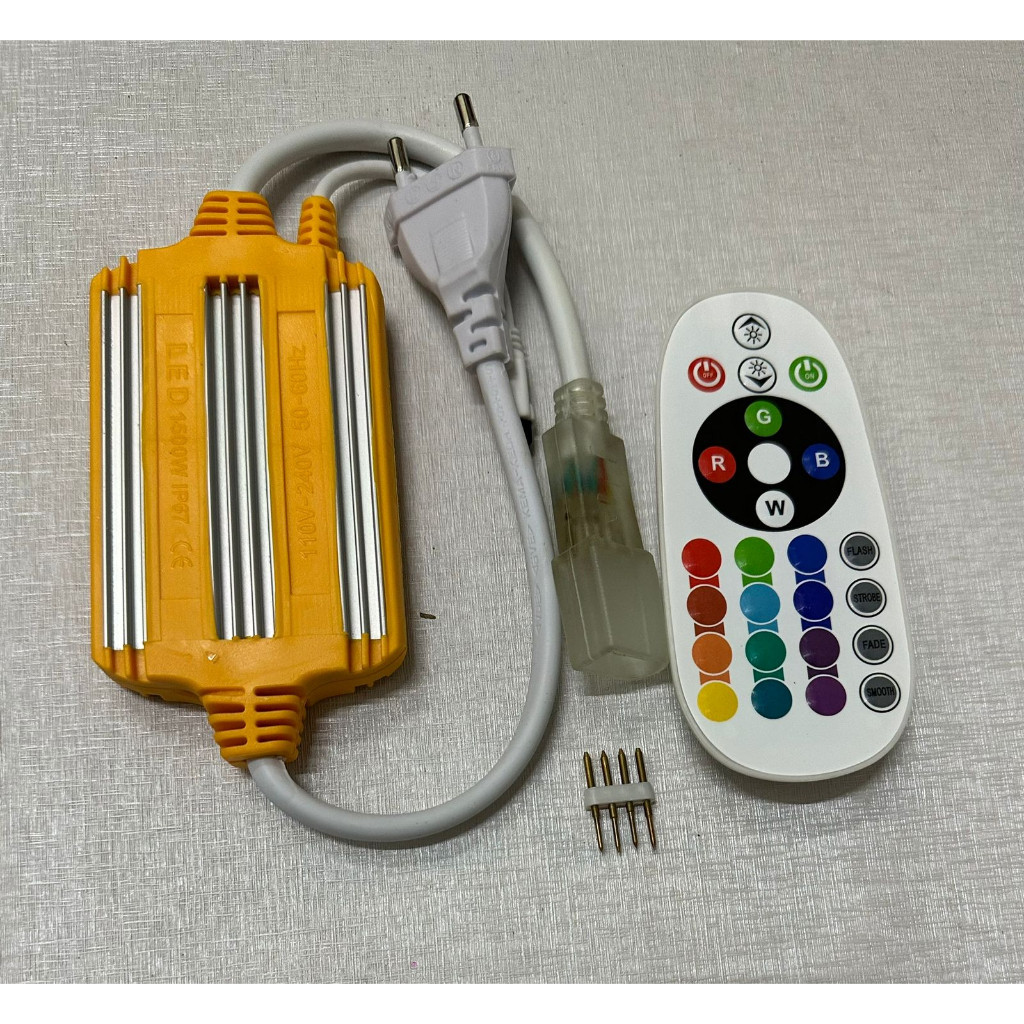 Jual REMOTE NEONFLEX RGB 10x20 FLASHER NEON FLEX WARNA WARNI 1500W BISA ...