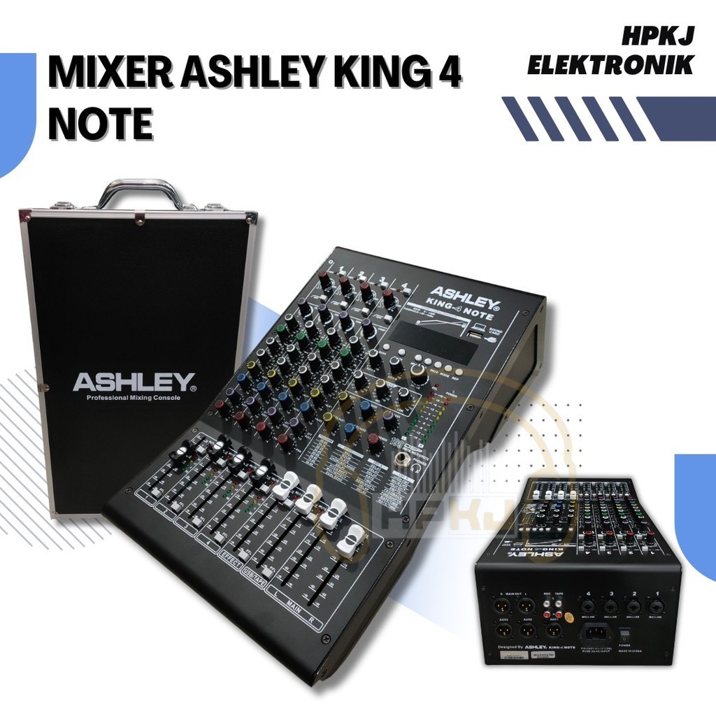 Jual MIXER AUDIO ASHLEY KING 4 NOTE Mixer Ashley King 4Note | Shopee ...