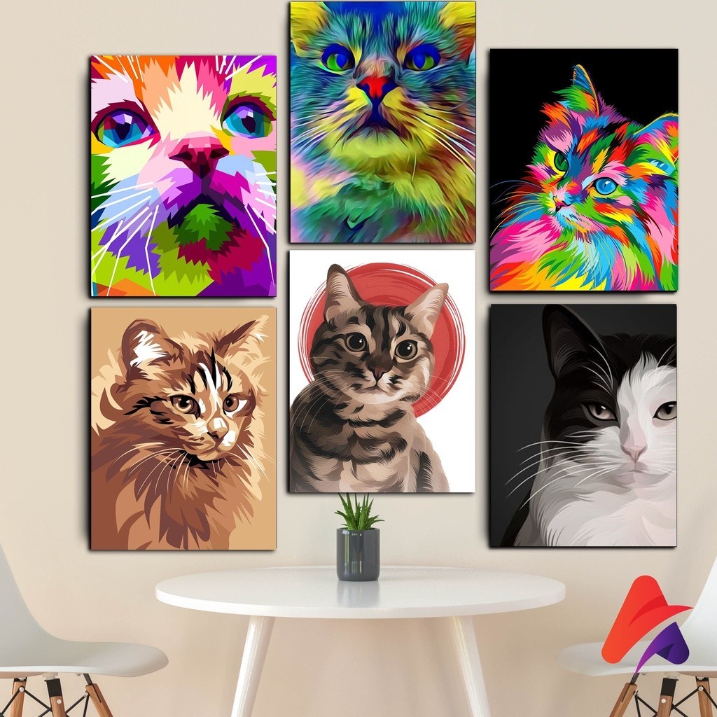 Jual POSTER DINDING KUCING (15X20) WALL DECOR PAJANGAN POSTER DINDING ...
