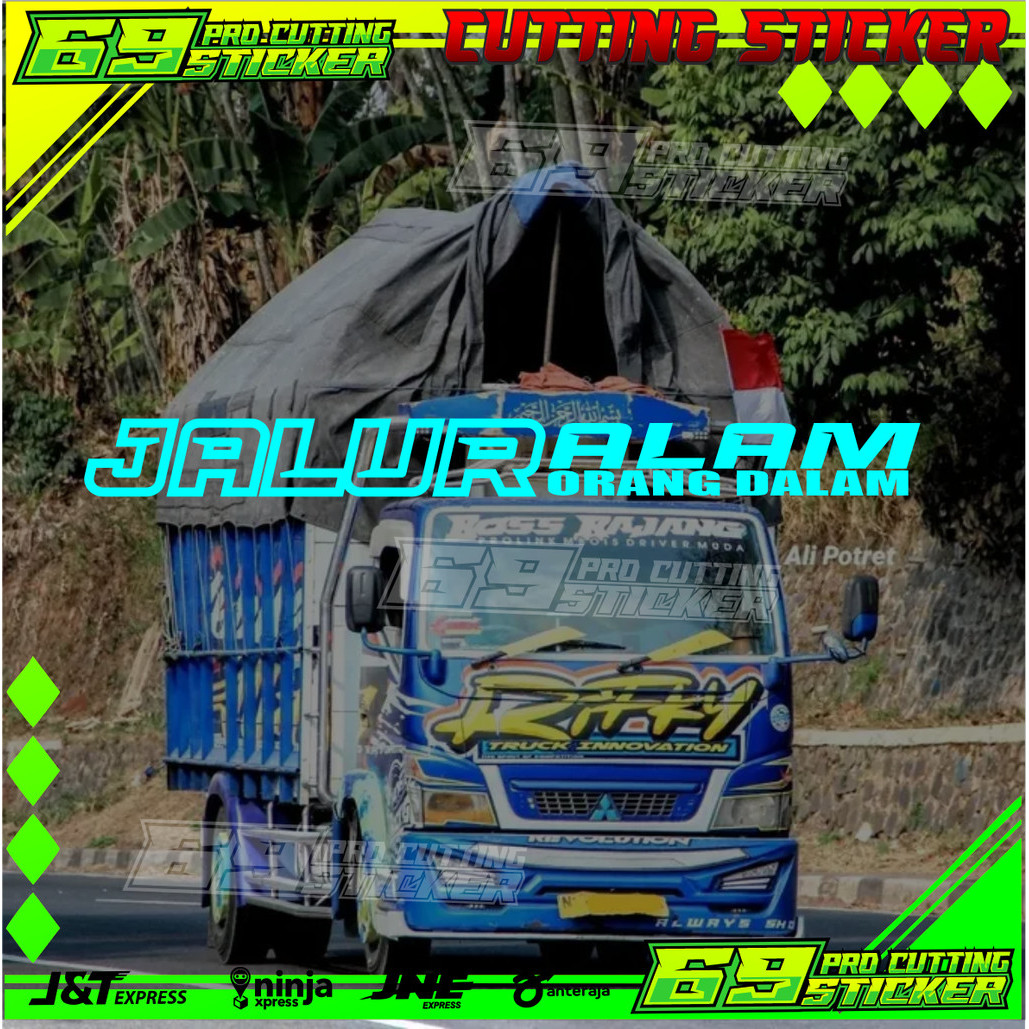 Jual STIKER KACA MOBIL JALUR ALAM ORANG DALAM CUTTING STICKER WARNA ...